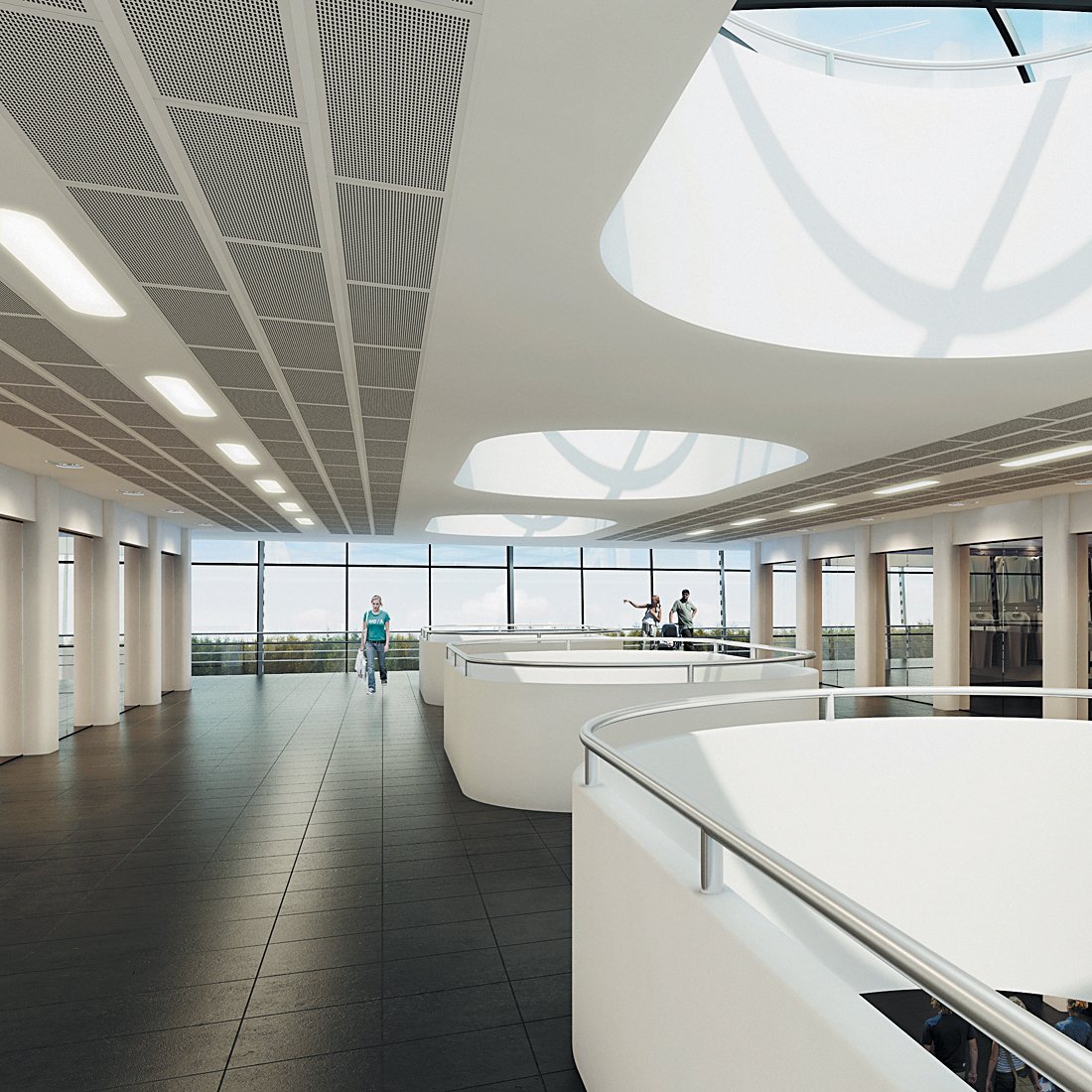 Knauf Danoline - Décor Tangent Bord A (Plaza) - ép. 12,5 - plafond acoustique perforé - Knauf