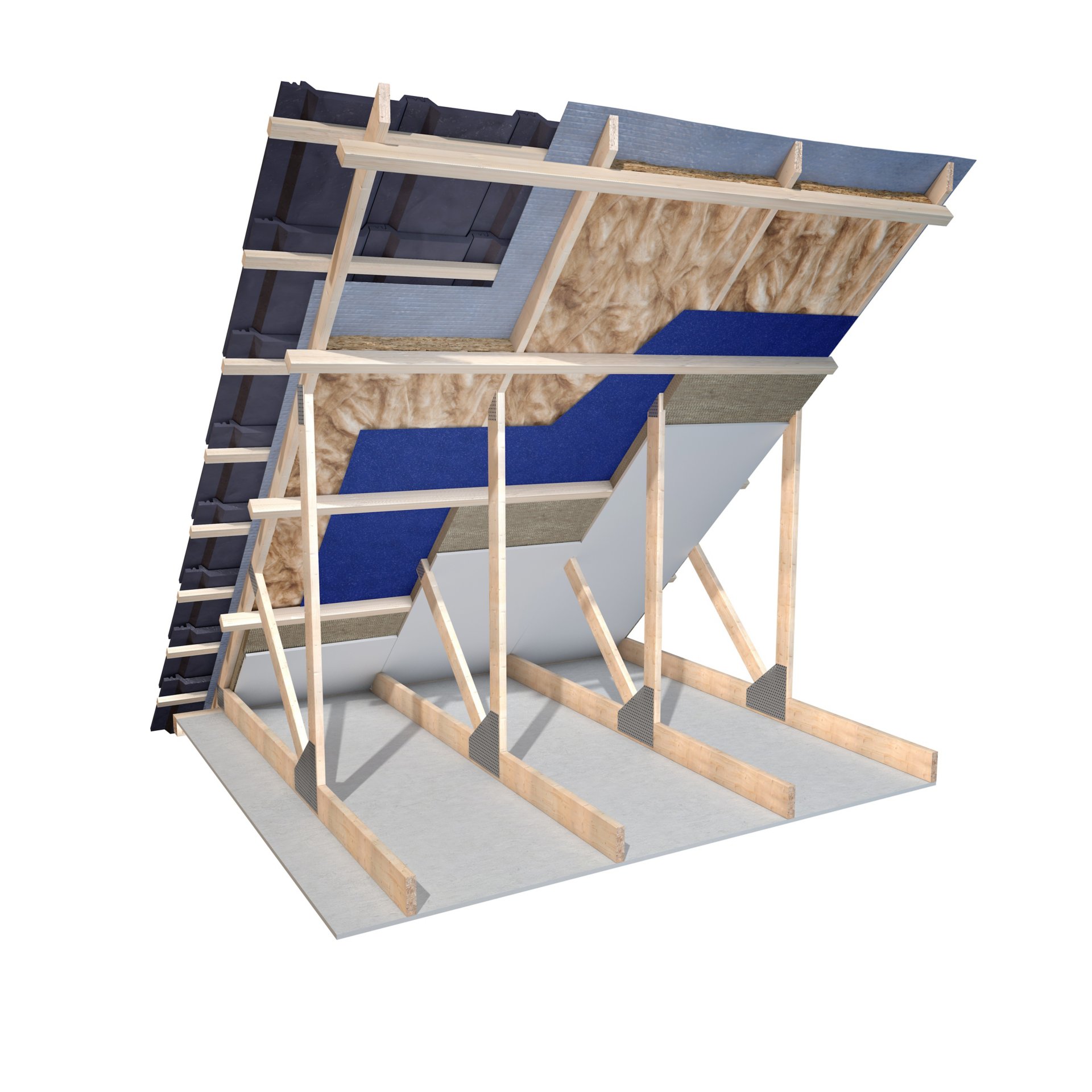 Pitched Roof Rafter Level | Roof Insulation | Knauf Insulation SA