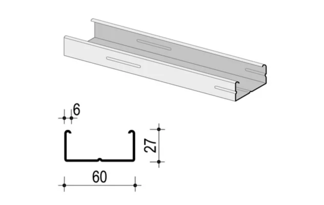 CD profil 60 x 27 x 0,6