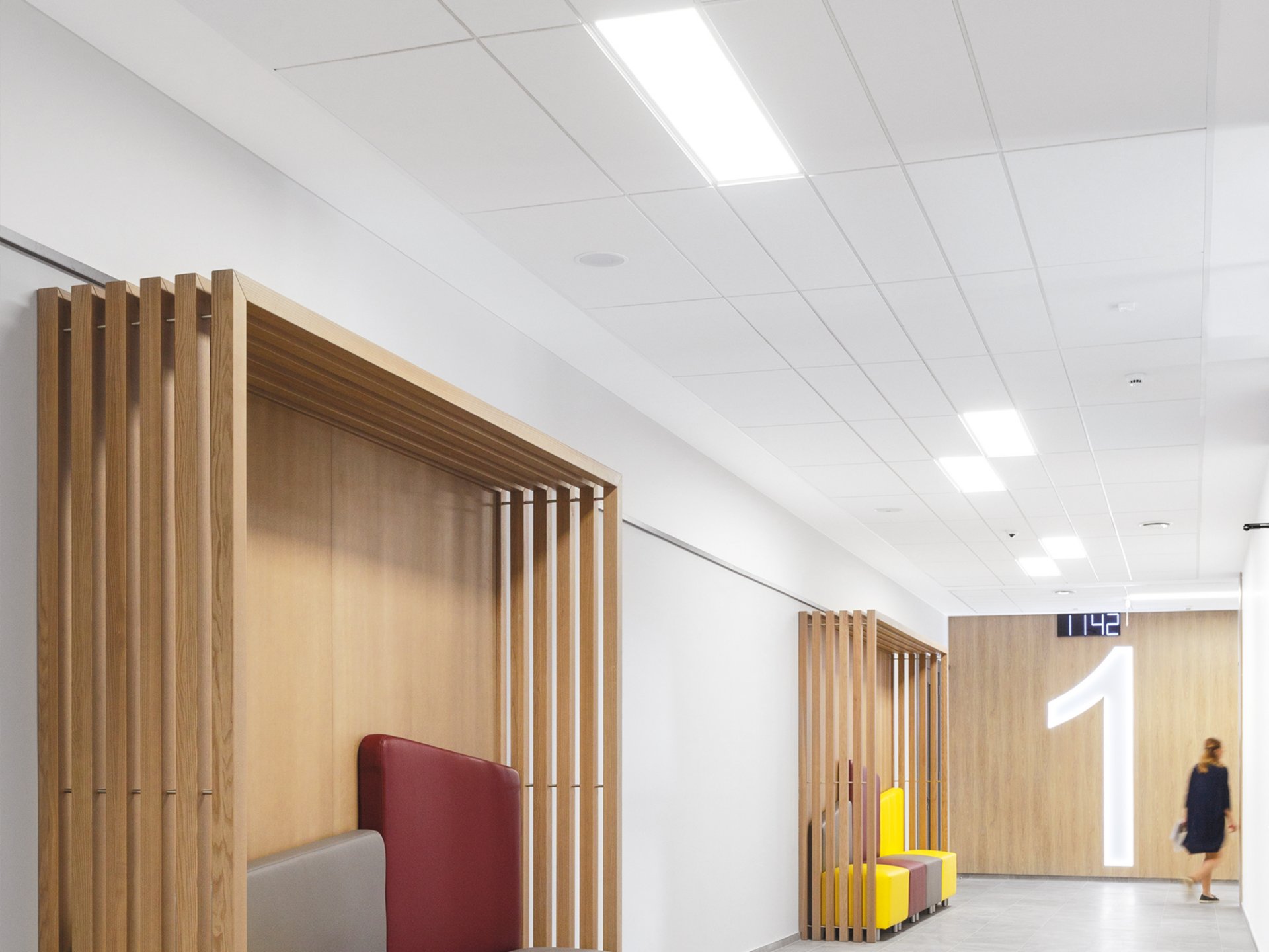 Knauf products for ceilings, walls, and insulation in schools