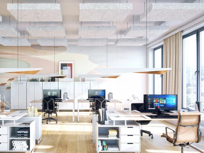 Knauf Acoustic Wood Wool Ceiling Systems