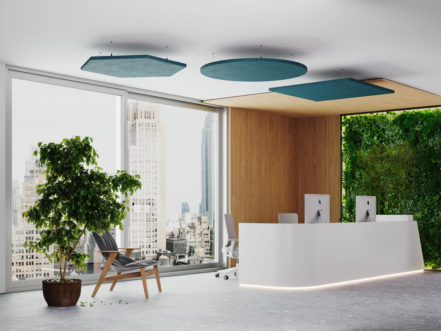 Knauf Acoustic Wood Wool Ceiling Systems