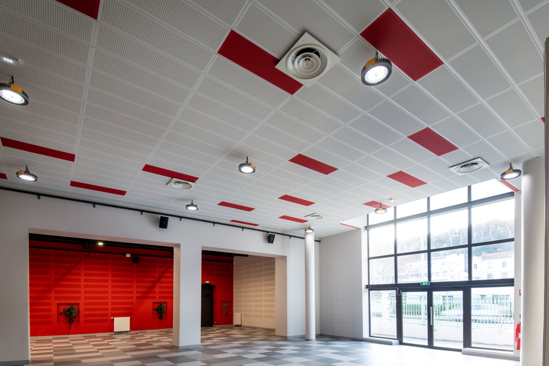 Knauf Danoline - Décor Tangent Bord VISONA - plafond acoustique perforé ...