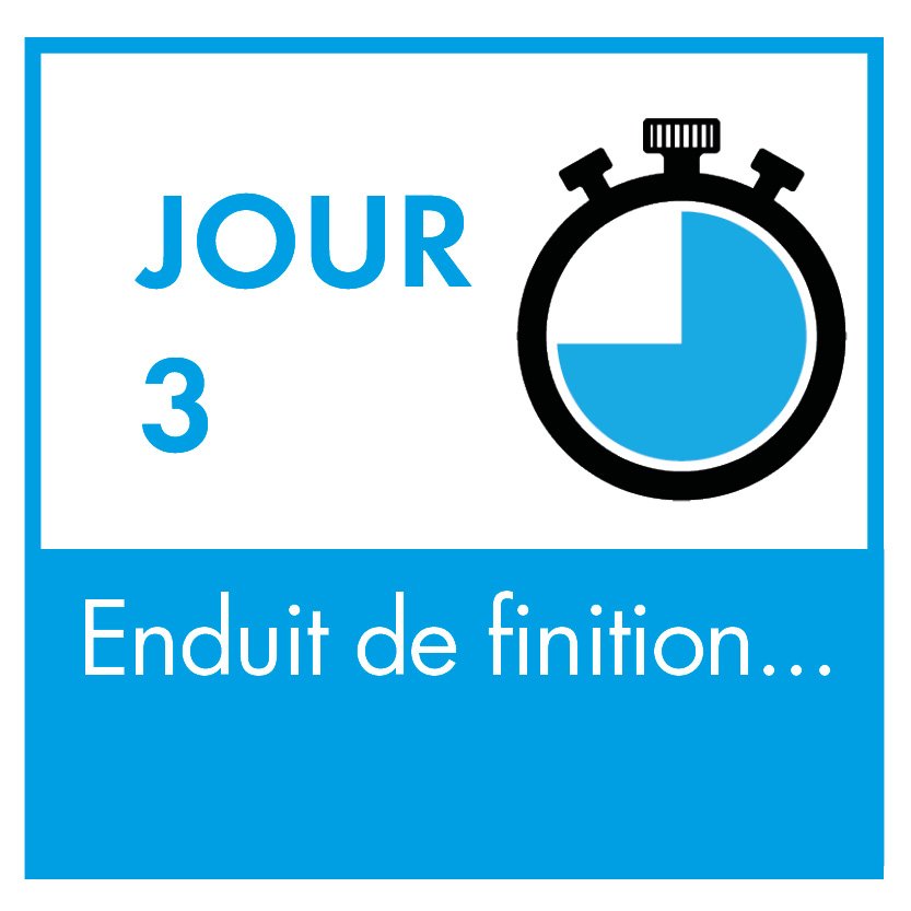 Un sprint vers la nouvelle façade/le nouveau mur intérieur en crépi ...