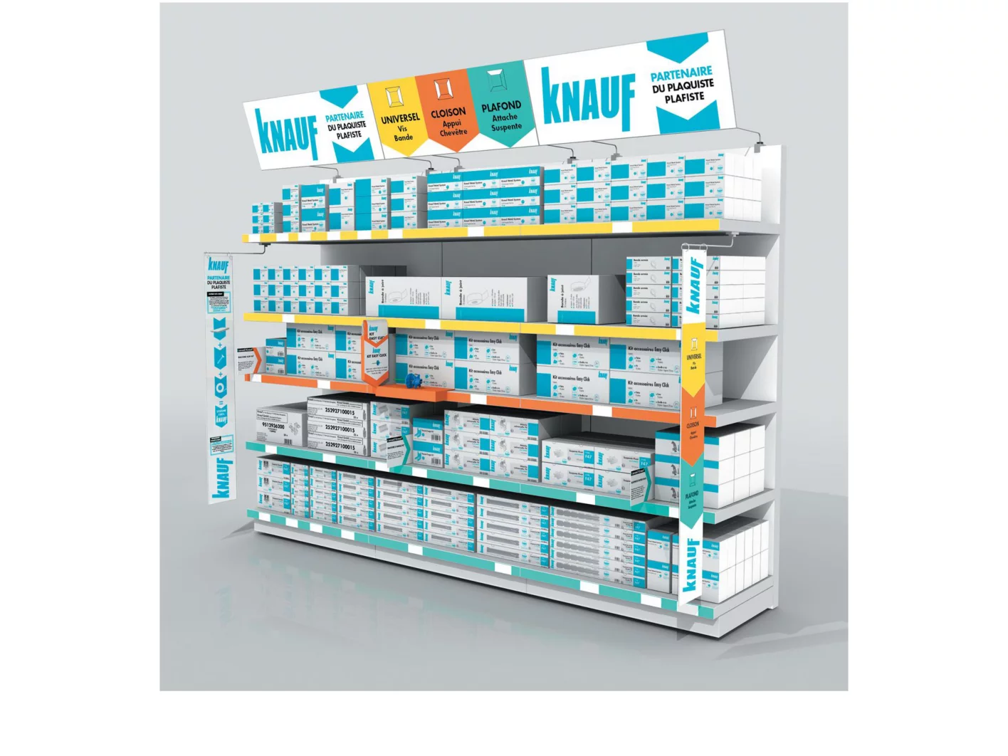 Nouveau concept Libre-service by Knauf pour les accessoires cloisons et ...
