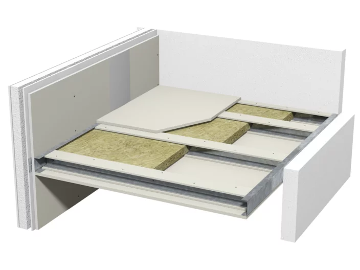 K219 Knauf prosto napeti stropni sistem Fireboard A1