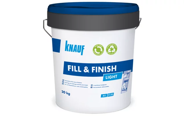 Knauf Fill and Finish Light: gebruiksklare lichte voeg- en finishpasta ...