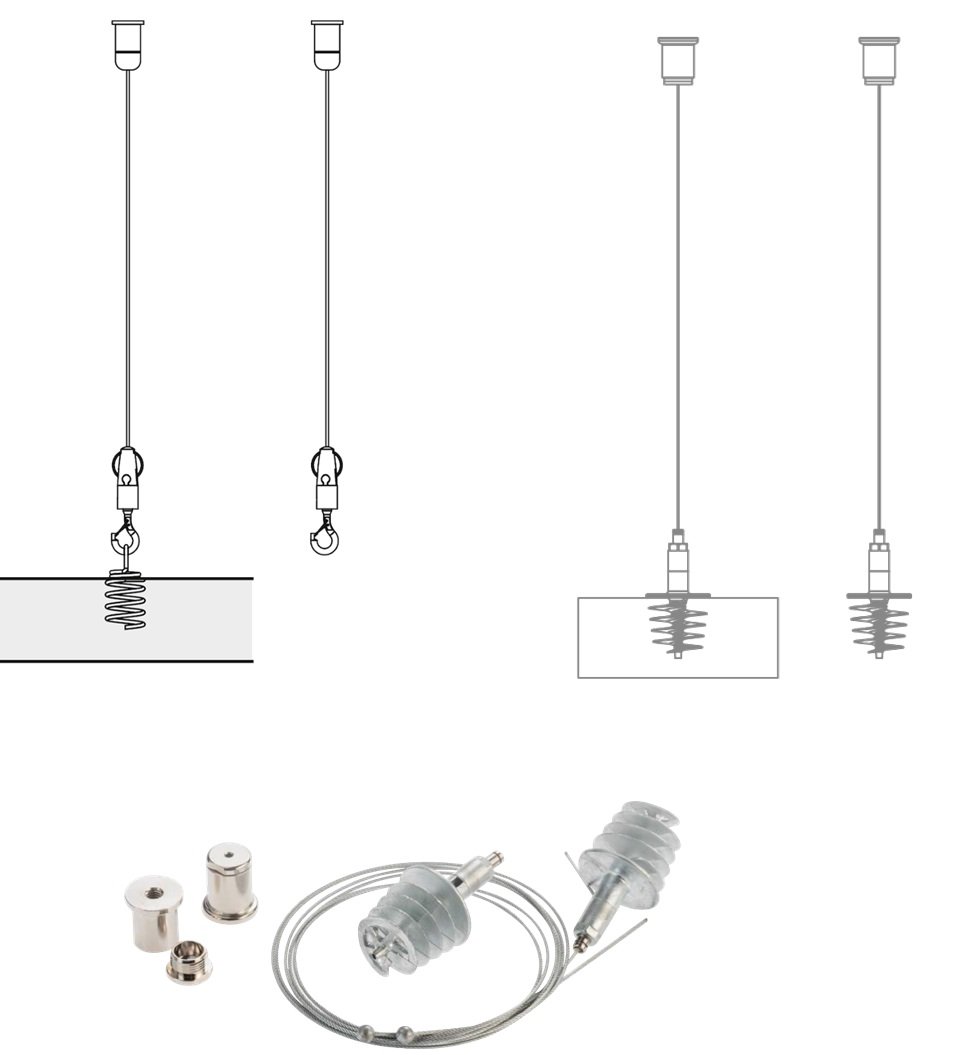 KIT DE SUSPENSIÓN MINERAL SONIC ELEMENT 1MTS.