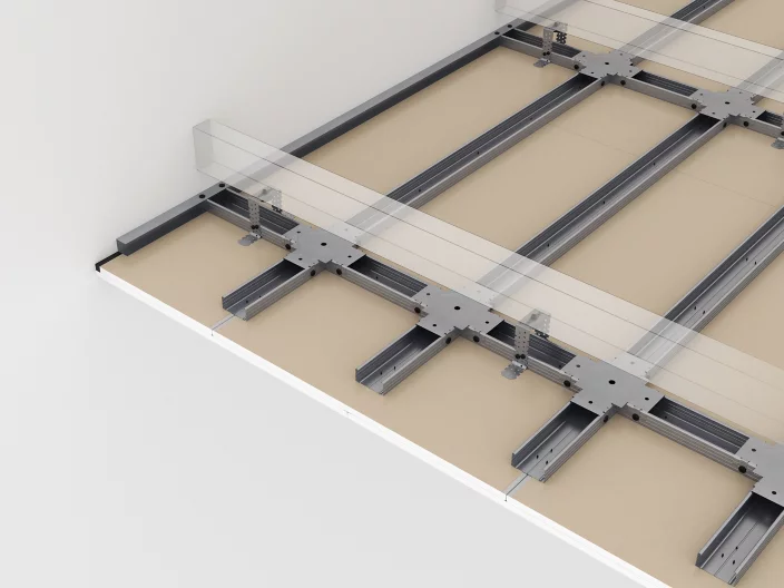 Glat direkte monteret gipsloft