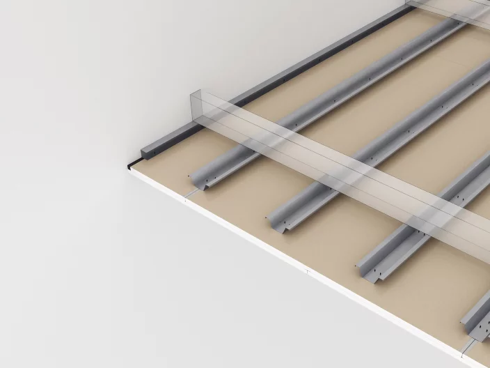 Glat direkte monteret gipsloft