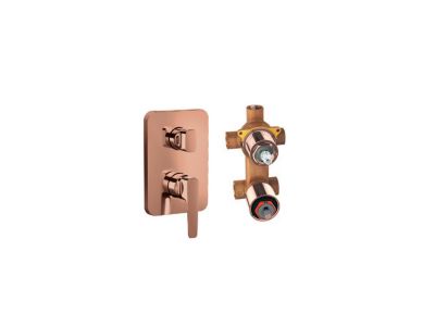 Buy Aleo+ Recessed non-thermostatic bath and shower valve and trim K ...