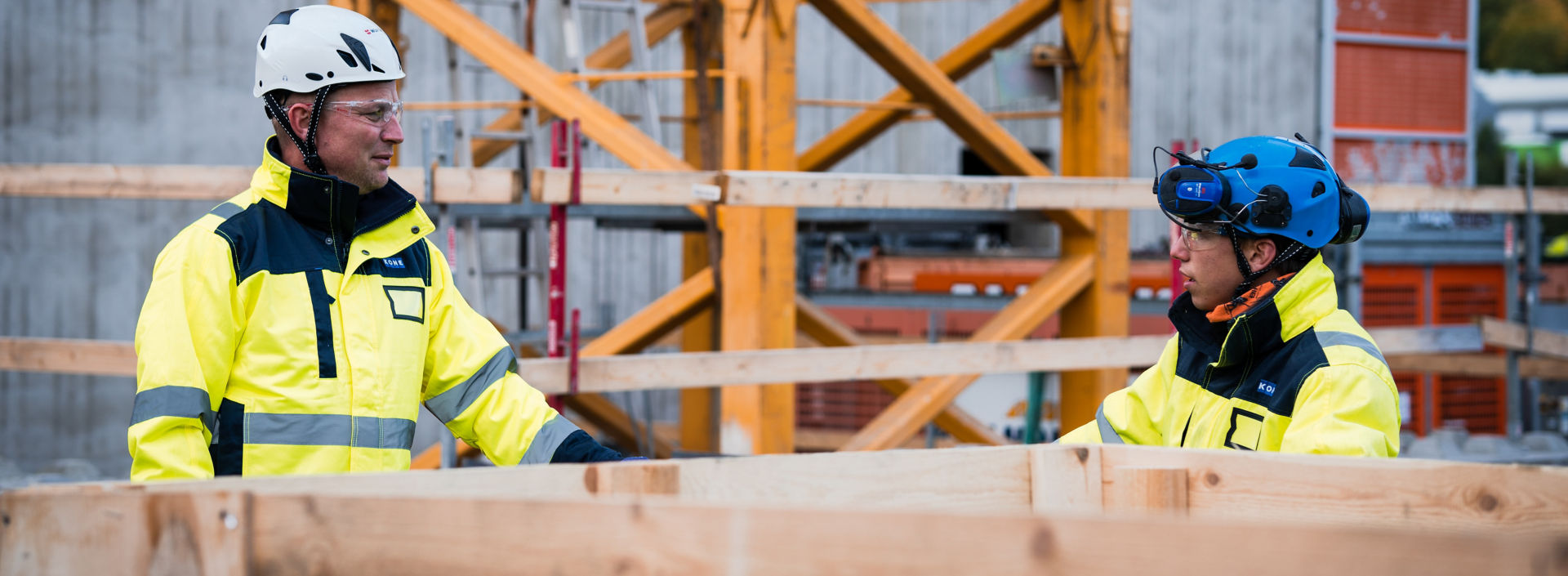 Ascenseurs pour chantier de construction KONE - KONE Belgique & Luxembourg