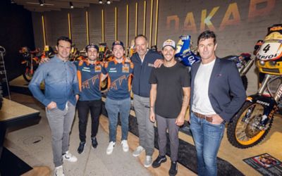 BEHIND THE KTM MOTOHALL LEGENDS OF THE DAKAR EXHIBITION | KTM United States