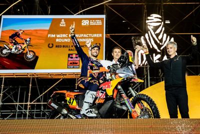 KTM CELEBRATES 19TH DAKAR RALLY TITLE WITH 2023 WINNER KEVIN BENAVIDES ...