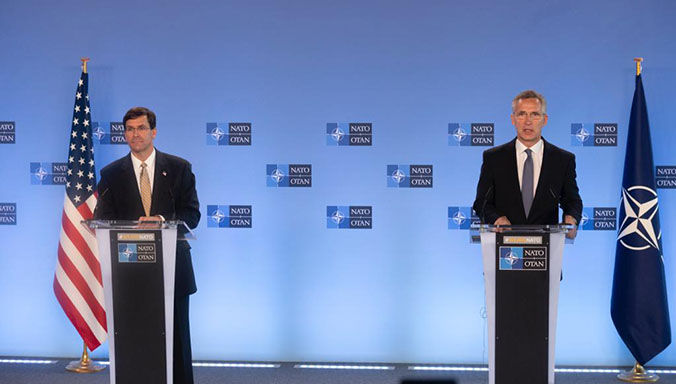 Secretary General welcomes US Secretary of Defense to NATO HQ for talks ...