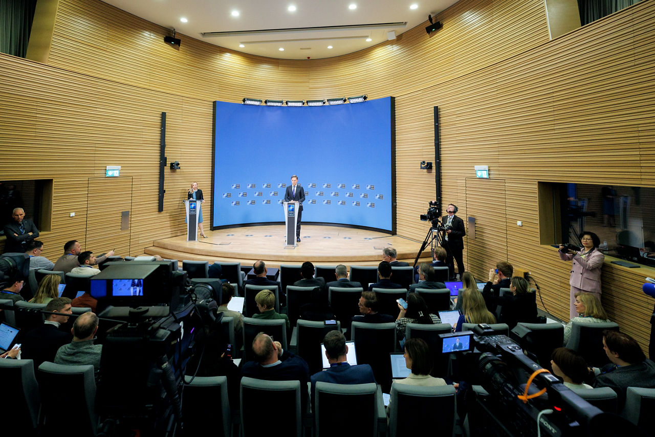 Pre-ministerial press conference by the NATO Secretary General | NATO ...