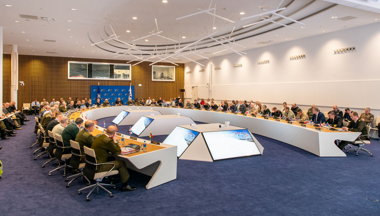 The NATO Military Committee visits the NATO Communications and ...
