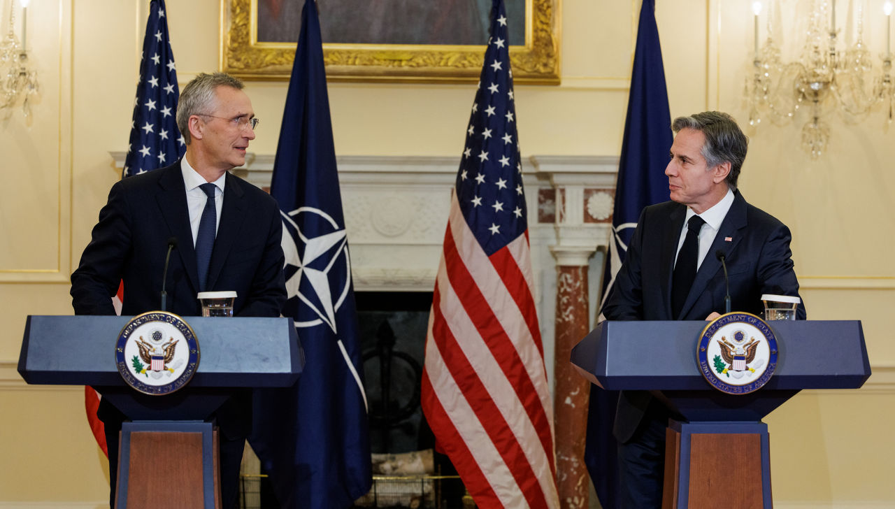 En visite à Washington, le secrétaire général déclare que les Alliés ...
