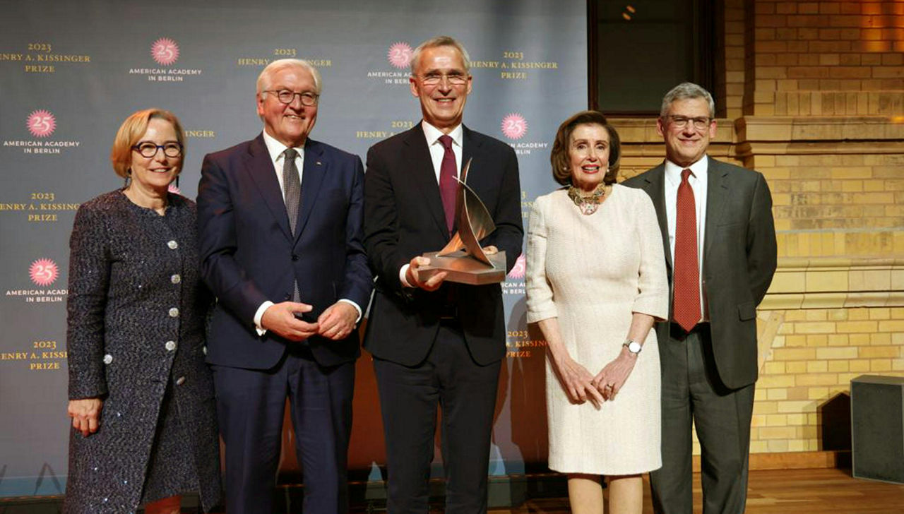 NATO Secretary General Jens Stoltenberg awarded with the Henry A ...