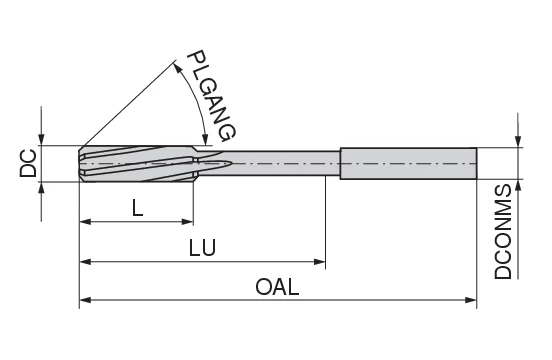 NC machine reamers, DIN 8093-2B | CERATIZIT | WNT | KOMET