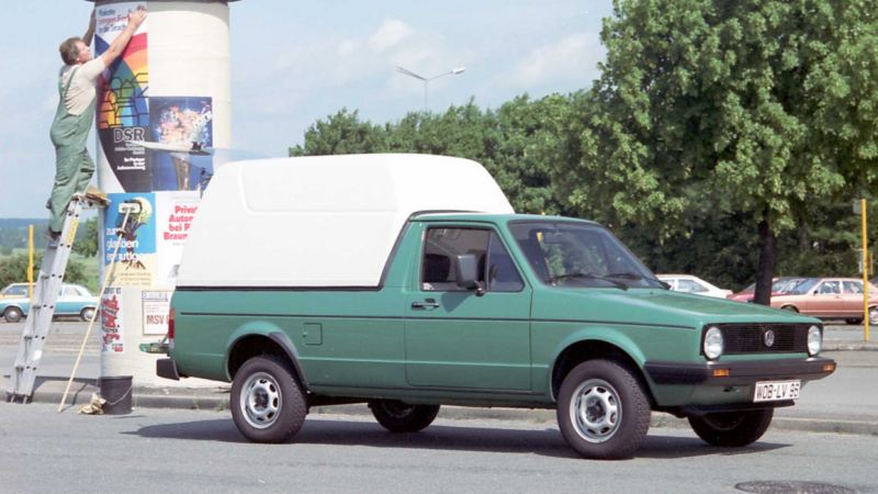 Fem generationer Caddy | Volkswagen Transportbilar