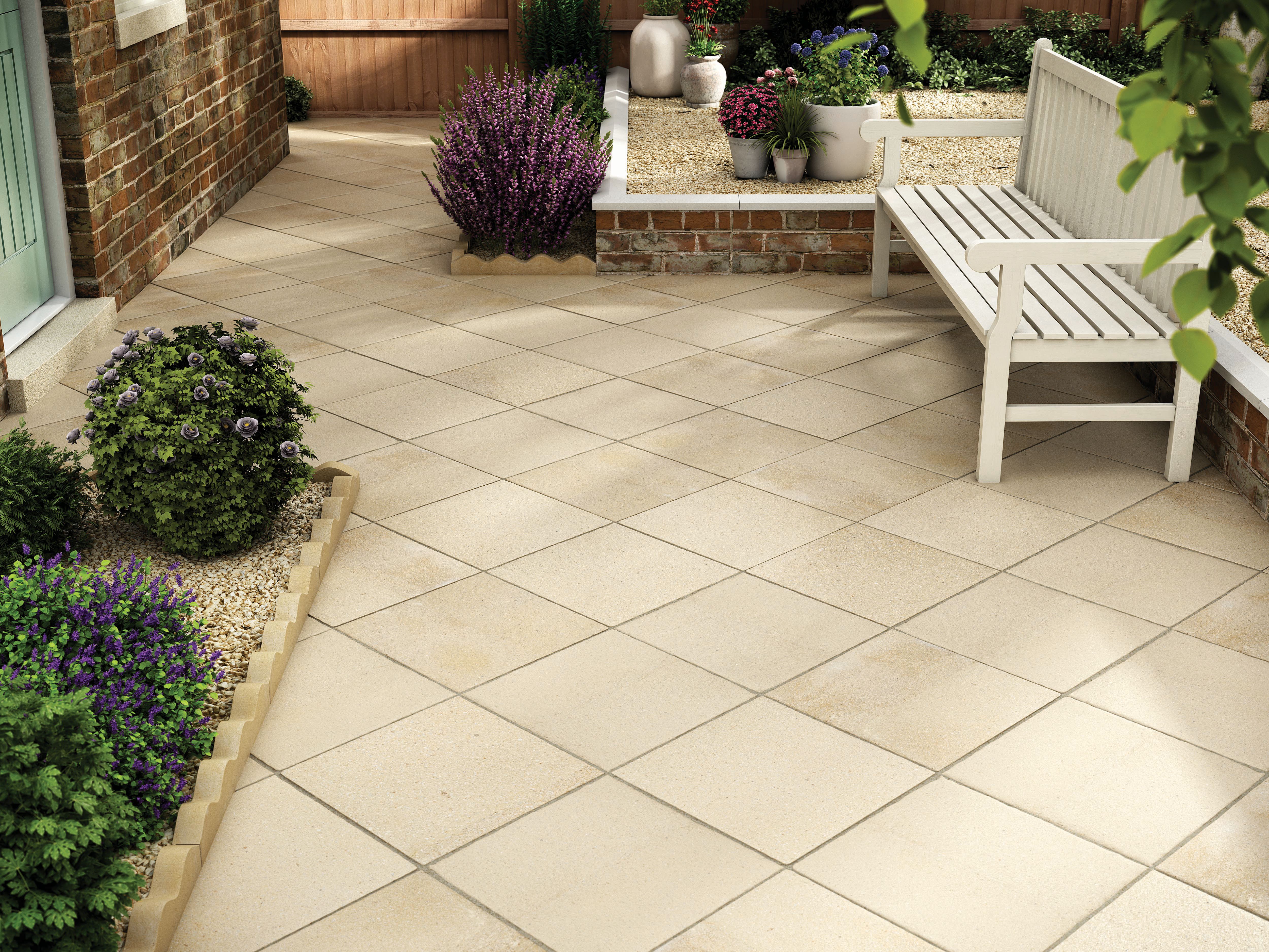 Buff Paving Slabs | wickes.co.uk