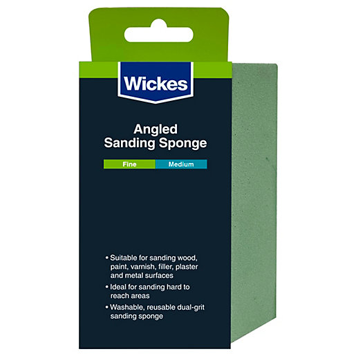 Wickes Angled Sanding Sponge - Fine/Medium | Wickes.co.uk