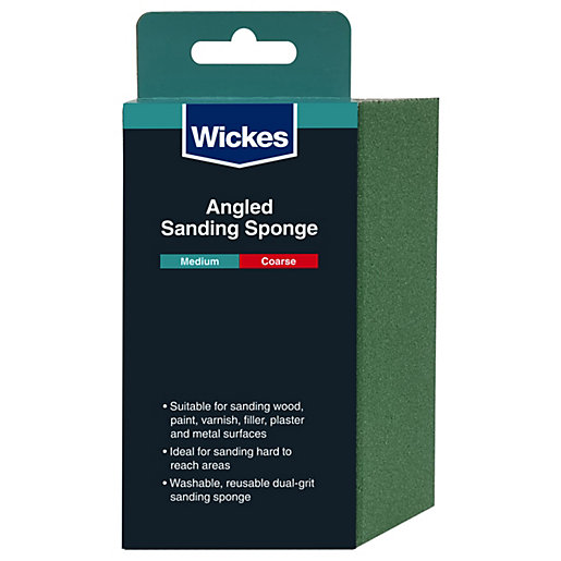 Wickes Angled Sanding Sponge - Medium/Coarse | Wickes.co.uk