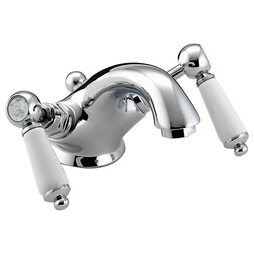 Bristan Renaissance Lever Chrome Basin Mixer Tap with Pop-Up Waste ...