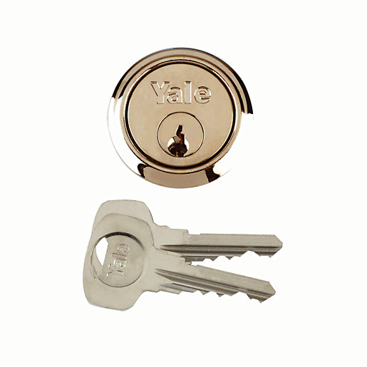 Yale P-1109-PB Replacement Cylinder Lock - Brass | Wickes.co.uk