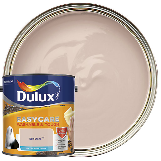 Dulux Easycare Washable & Tough - Soft Stone - Matt Emulsion Paint 2.5L ... Dulux Easycare Washable & Tough - Soft Stone - Matt Emulsion Paint 2.5L ...