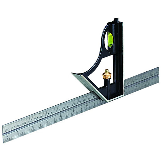 Wickes Steel Combination Square - 12in/300mm | Wickes.co.uk