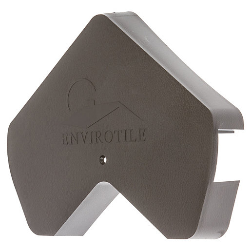 Envirotile Dark Brown Gable End Cap - 30 x 300 x 6mm | Wickes.co.uk