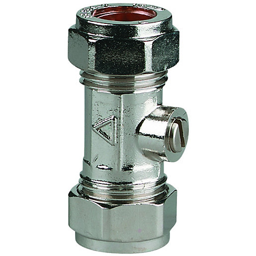 Primaflow Chrome Plated Isolating Valve - 15mm | Wickes.co.uk