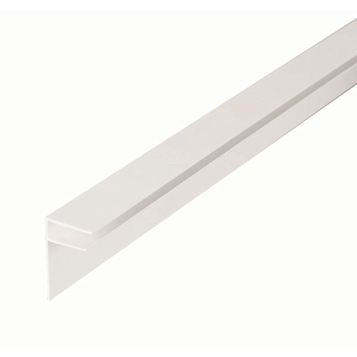 10mm PVC Side Flashing - White 3m | Wickes.co.uk