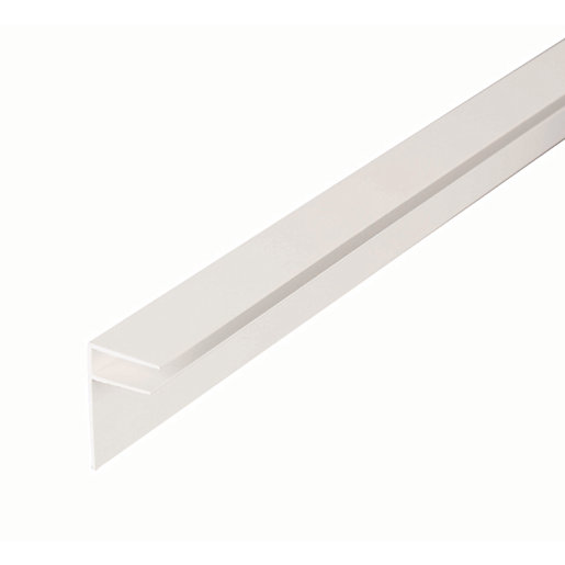 10mm PVC Side Flashing - White 4m | Wickes.co.uk