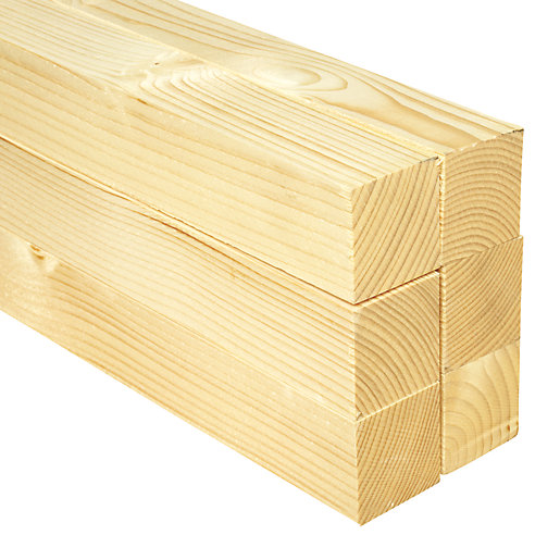 Wickes Sawn Kiln Dried Timber - 47 x 47 x 2400mm - Pack of 6 | Wickes.co.uk
