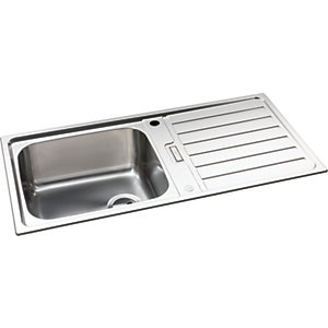 Stainless Steel Kitchen Sinks | Single & Double | Wickes